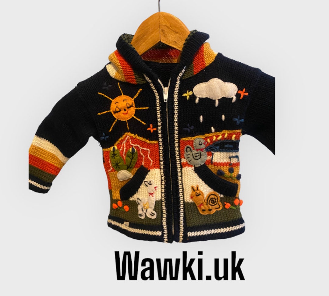 Peruvian Cardigan for Kids - Etsy