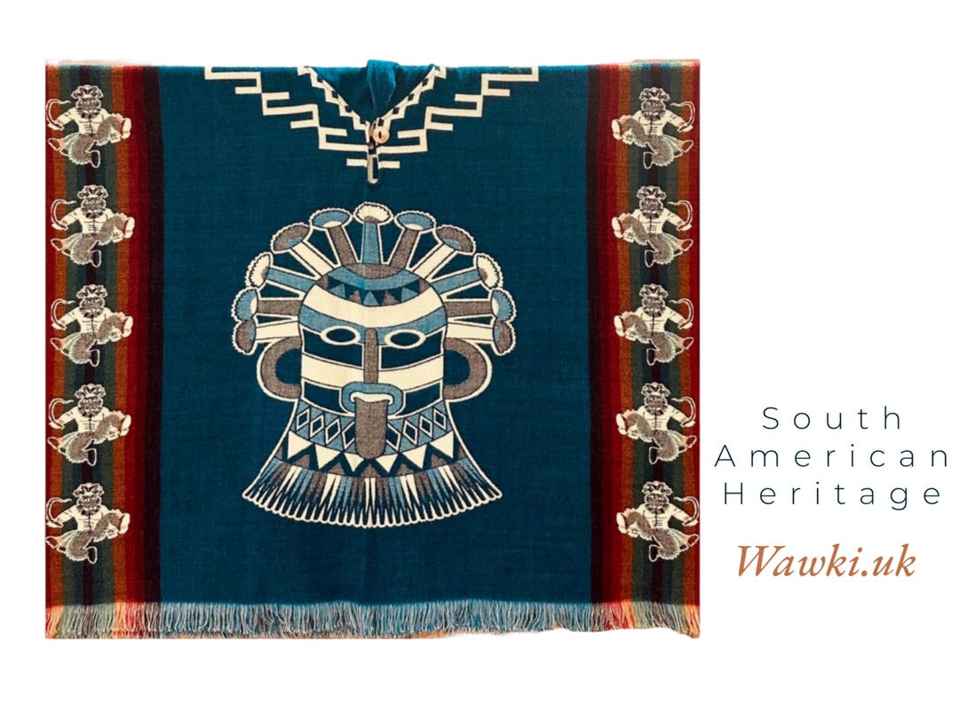 ALPACA PONCHO Eagle Spirit Handmade From Ecuador - Etsy