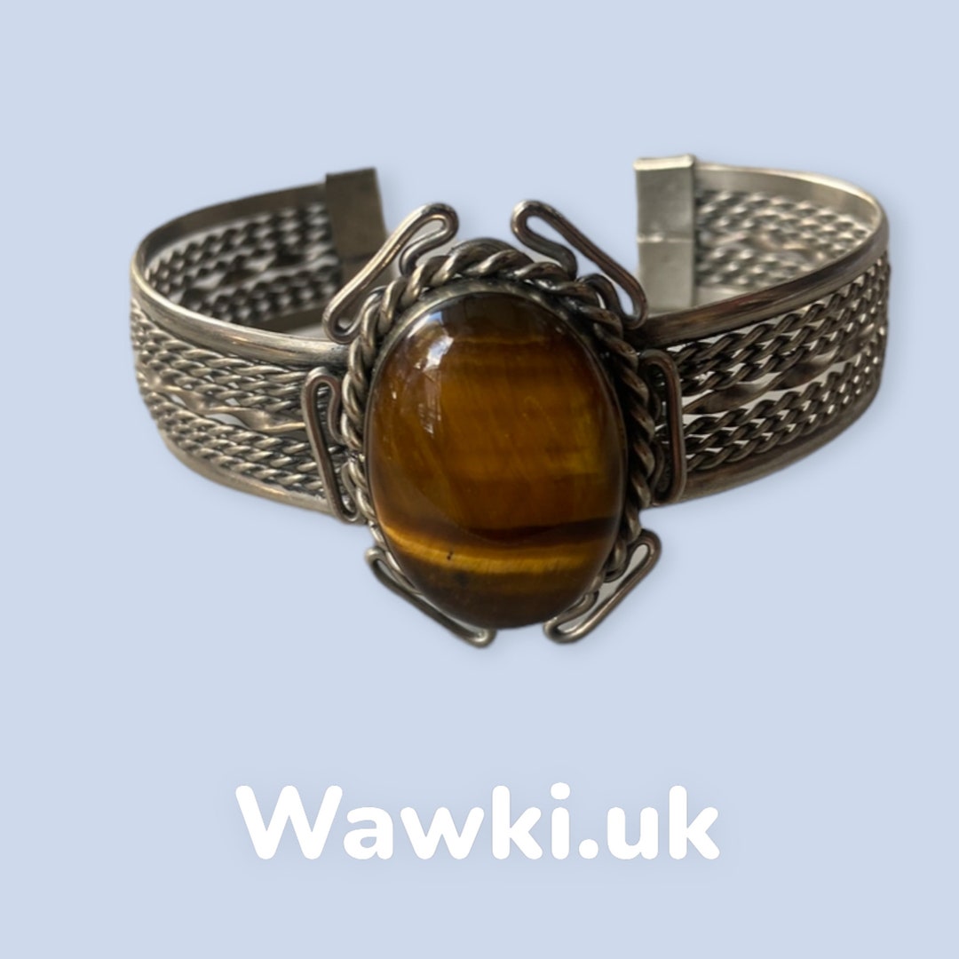 Tigger Eye Alpaca Metal Bracelet adjustable - Etsy