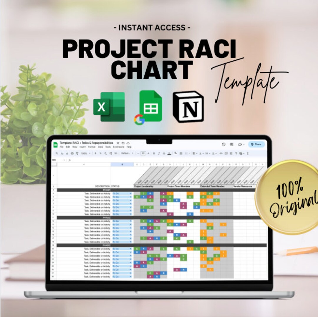 Project RACI Charts 6+ Versions | Roles and Responsibilities | Project Roles & Responsibilities ...