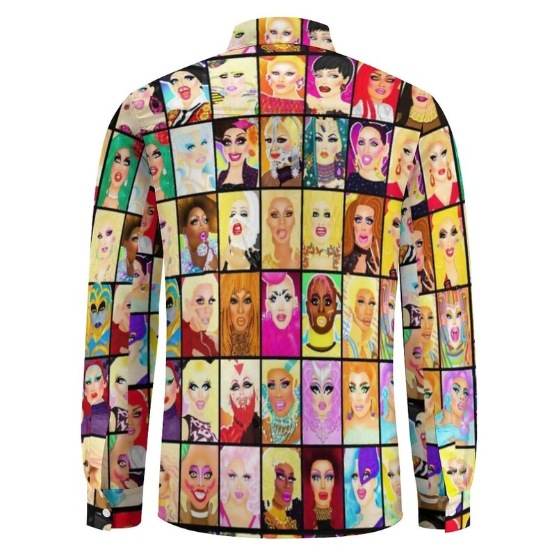 Rupaul's Drag Race Oversize Button Down Shirt, Drag Queens, Drag Queen ...