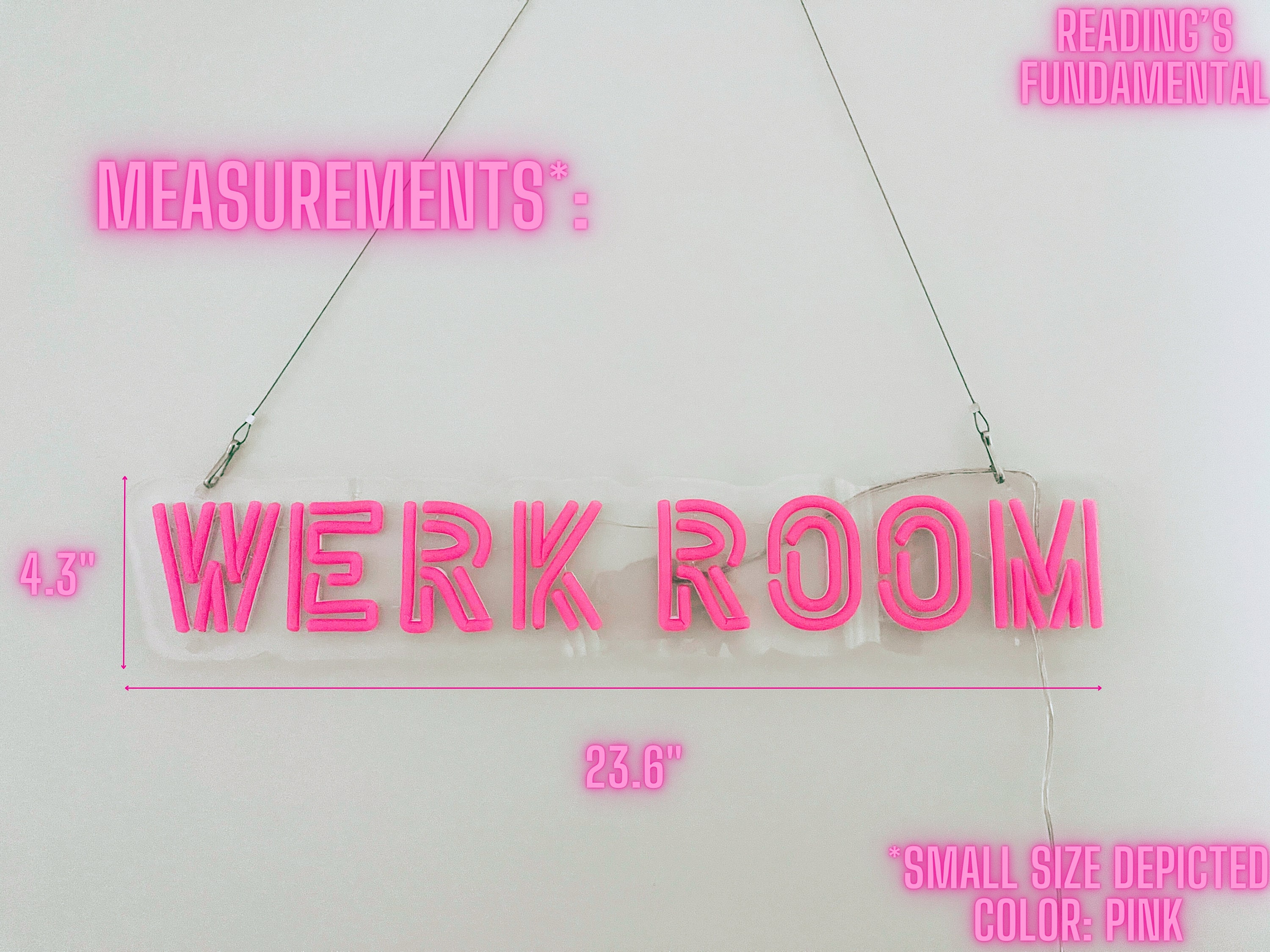 Werk Room Rupaul's Drag Race Neon Sign With Dimmer Remote Control, LED ...
