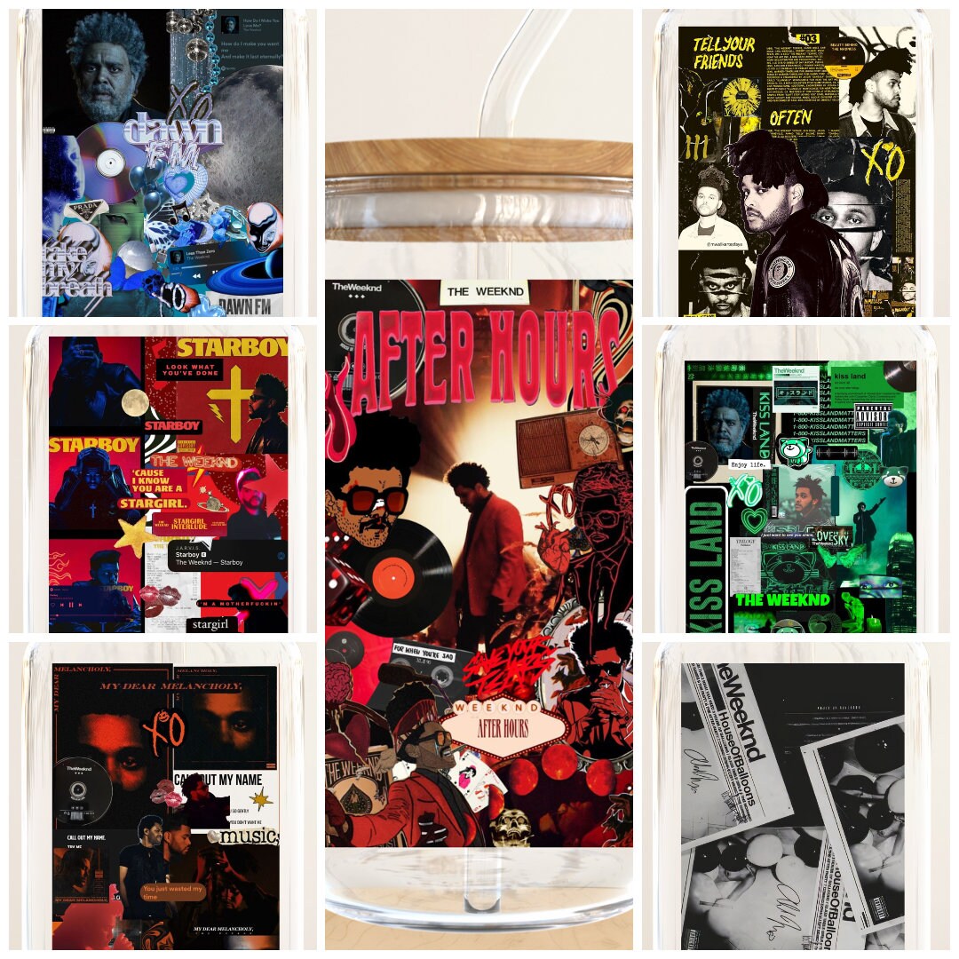 The Weeknd Glass Tumbler Cup Great for Abel Fans, Music Lovers, and ...