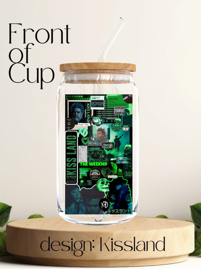 The Weeknd Glass Tumbler Cup Great for Abel Fans, Music Lovers, and ...
