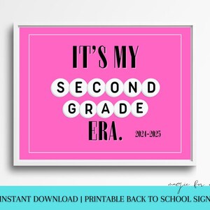 1st Day of School ERAS Printable Photo Prop Sign | Swiftie Bracelets ...