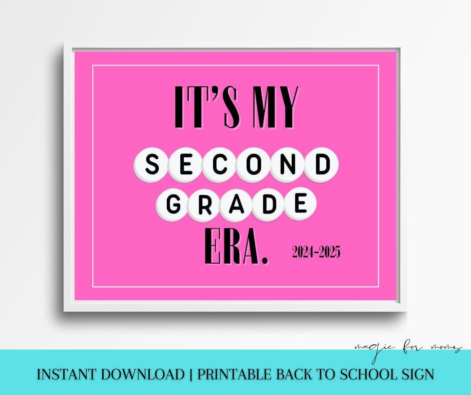 1st Day of School ERAS Printable Photo Prop Sign | Swiftie Bracelets ...