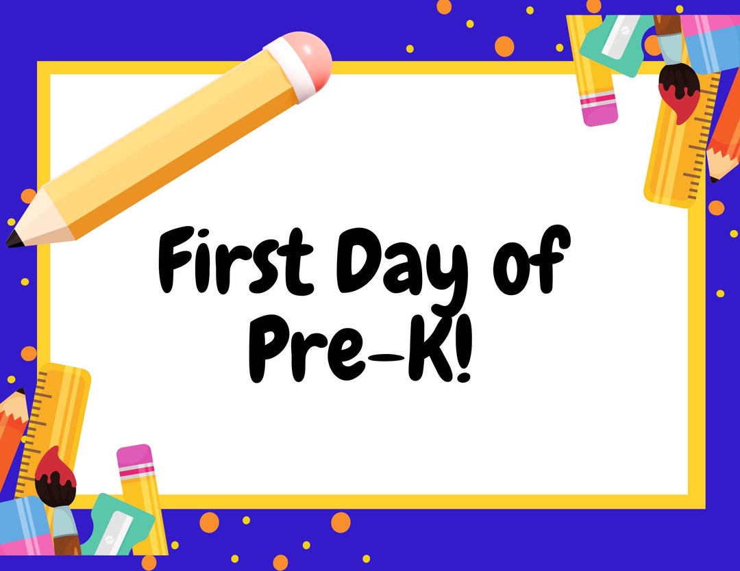 First Day Of School Printables Etsy First Day Of School Printables Etsy