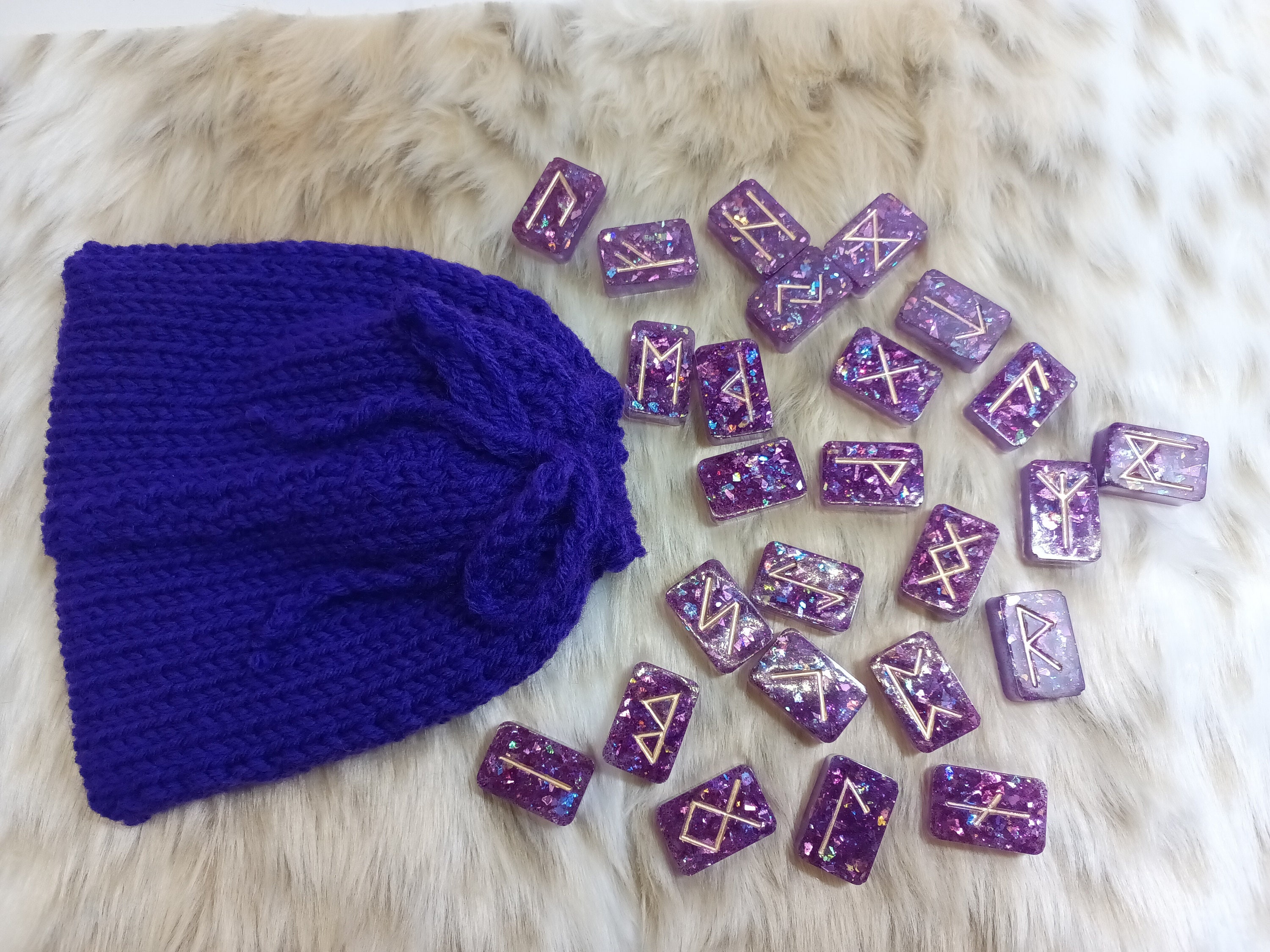 Custom Rune Set Glitter Rune Set Made to Order Rune Set - Etsy