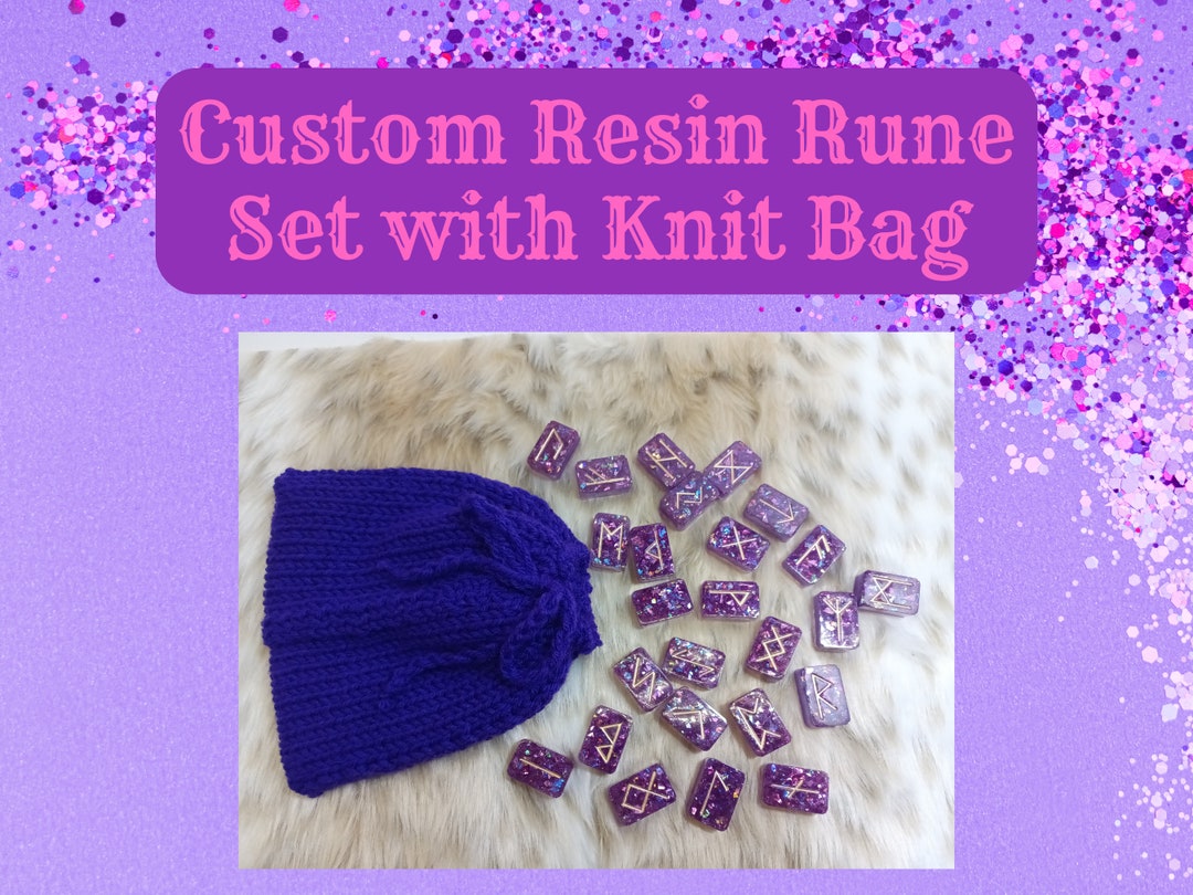 Custom Rune Set Glitter Rune Set Made to Order Rune Set - Etsy