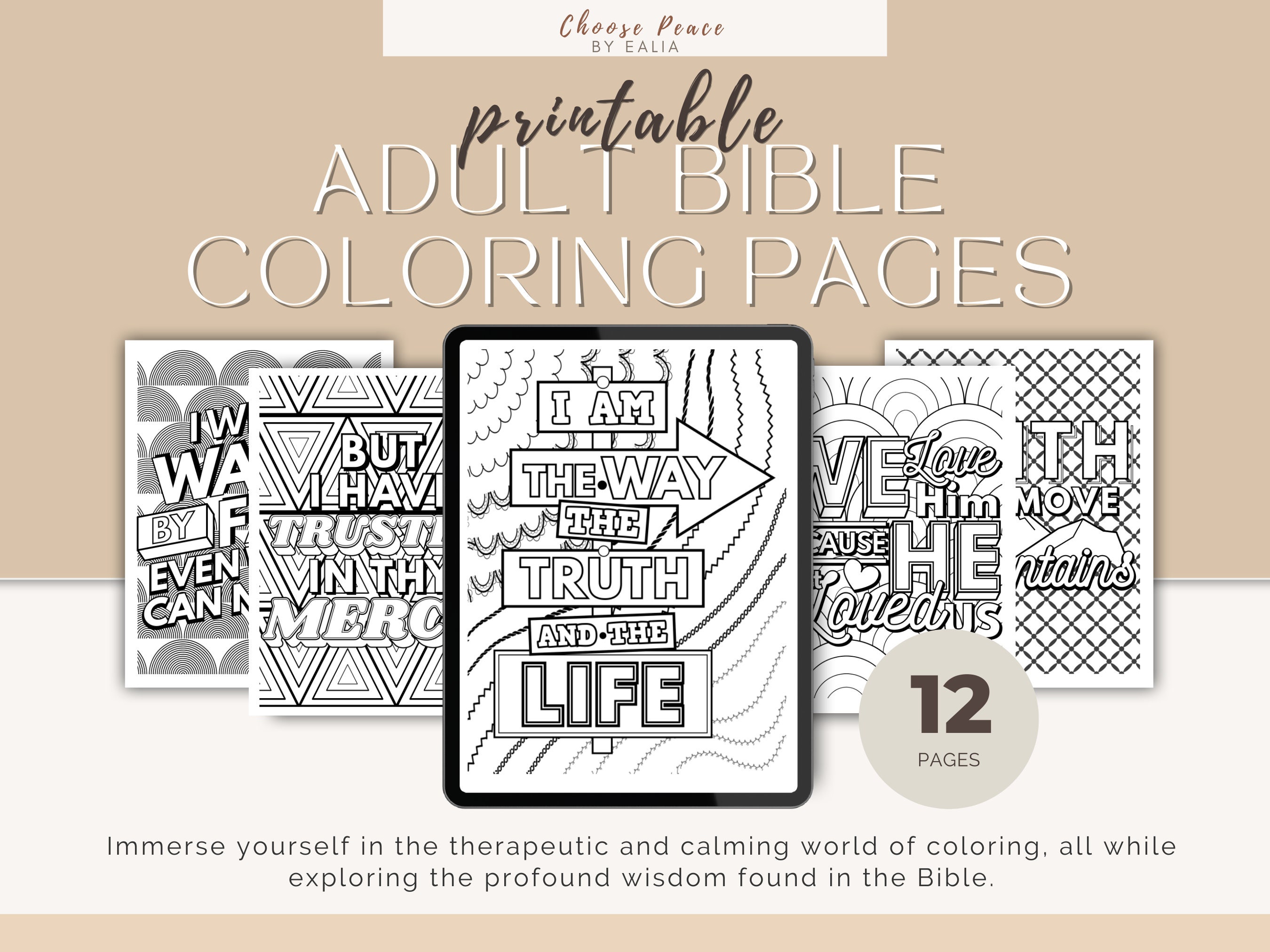Bible Coloring Scripture Coloring Bible Verse Coloring Faith Based ...