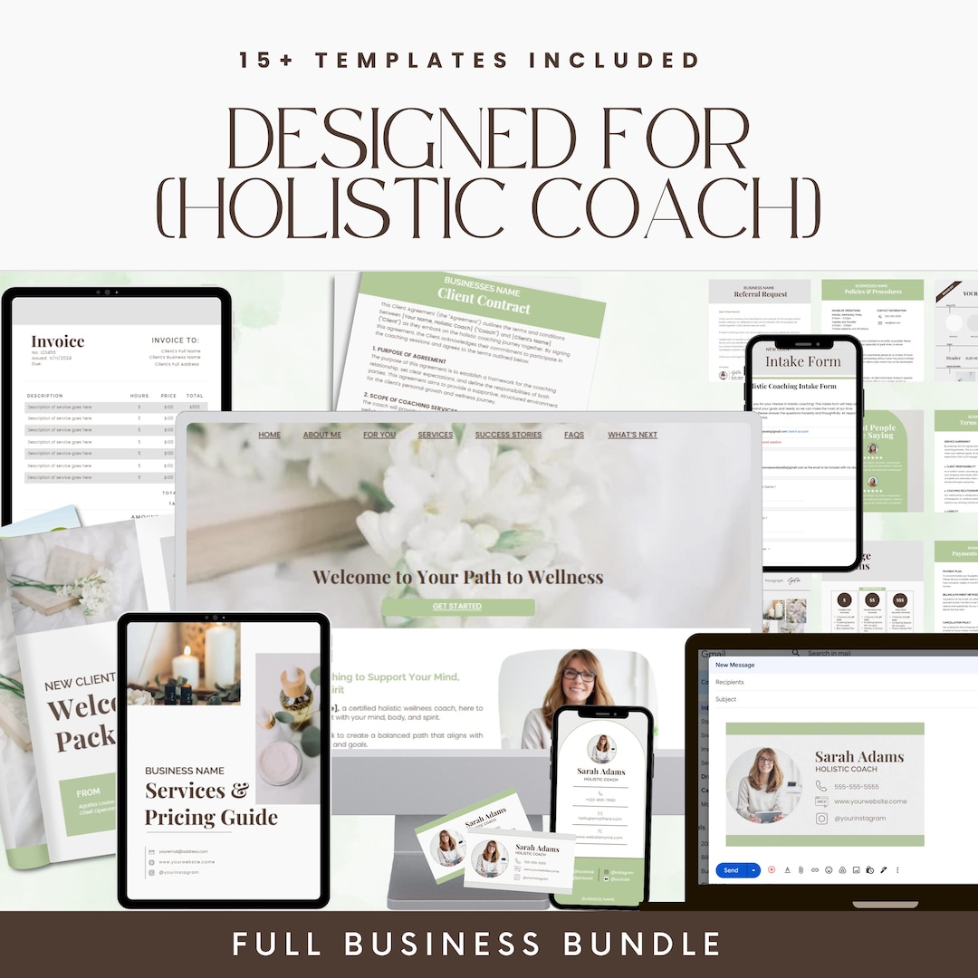 Holistic Coach Branding Toolkit, Canva Templates, Health Coaching ...