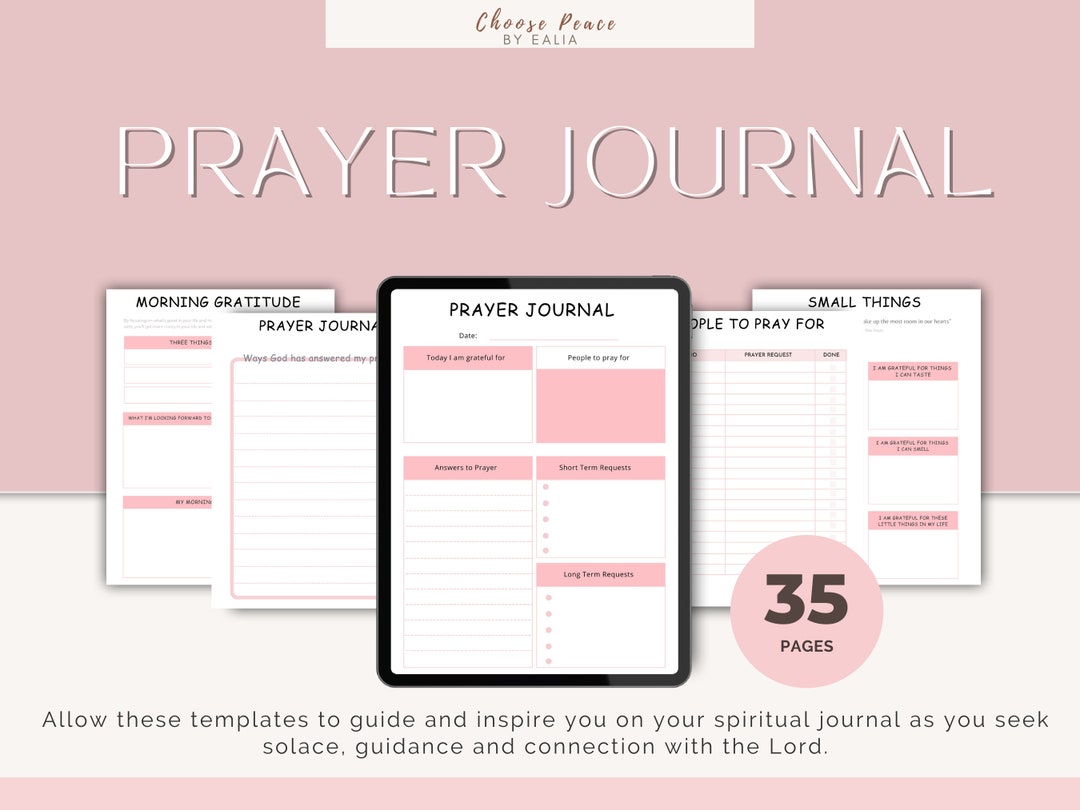 Prayer Journal, Bible Study Journal, Devotional, Reflection Journal ...