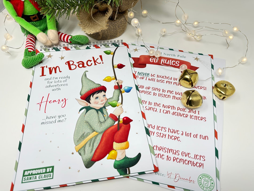 Elf Christmas Countdown Activity Pack - Etsy