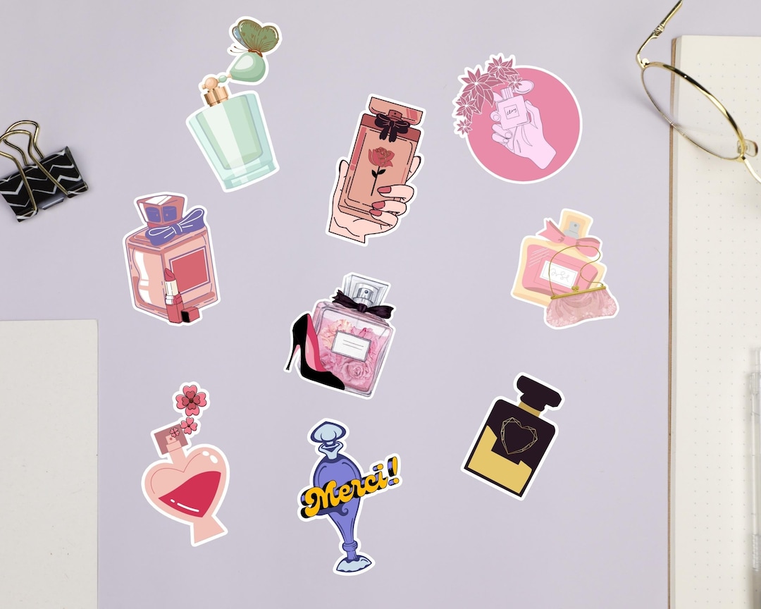 9 Digital Parfume Stickers, Png Stickers, Digital Sticker , Parfume ...