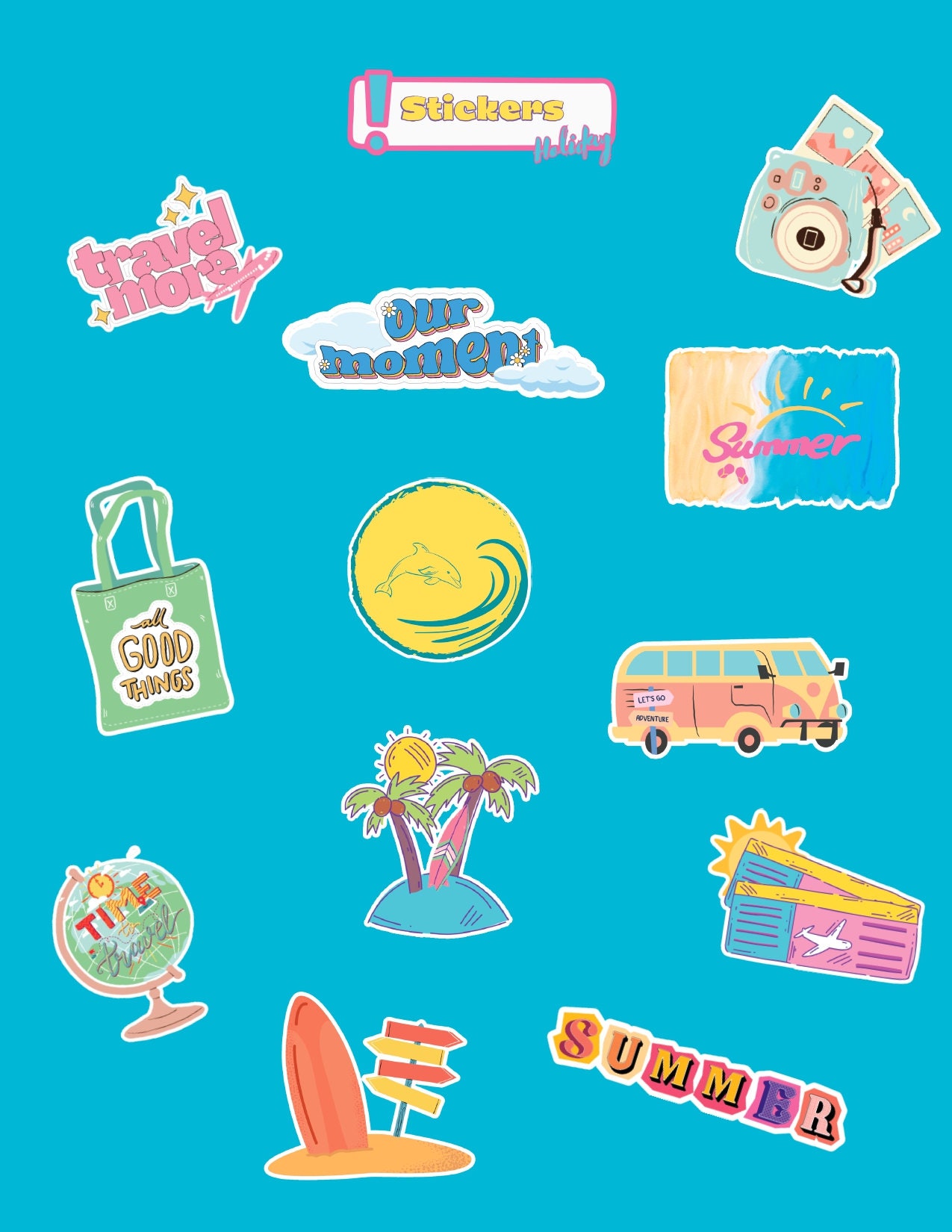 Printable Sticker Sticker 12 Pcs Bundle Printable Stickers - Etsy