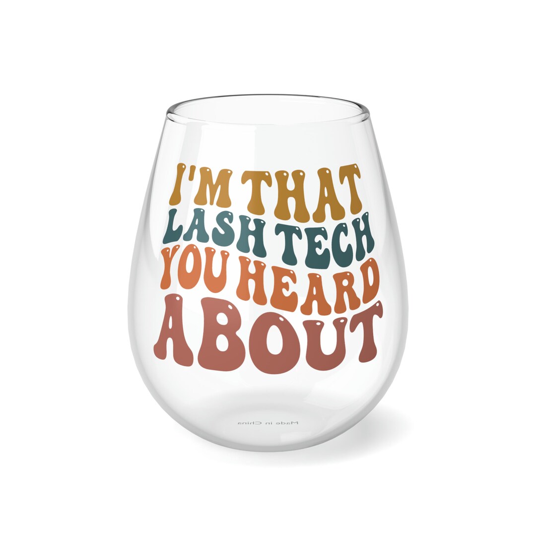 Lash Artist Glass, Lash Tech Gift Idea, Lash Tech Cup, Gift for Lash ...