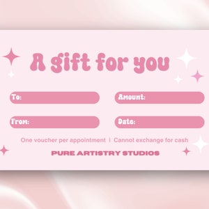 Gift Certificate Diy Lash Cash for Lash Techs, Lash Cash Card, Lash ...