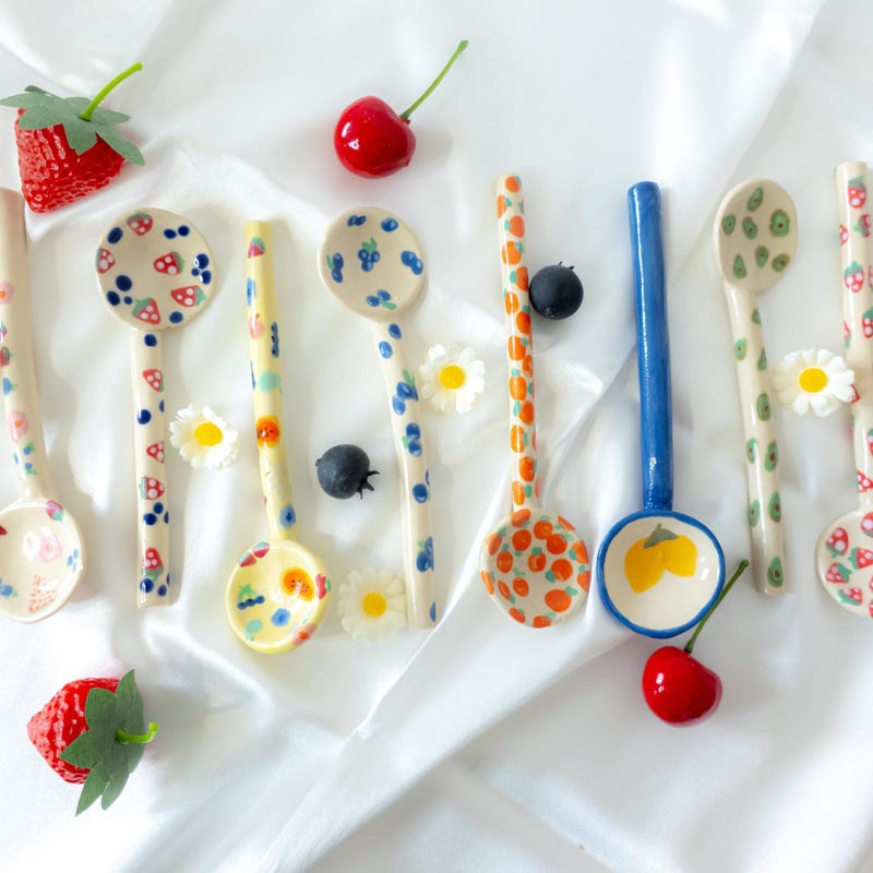 Ceramic Measuring Spoons - Etsy