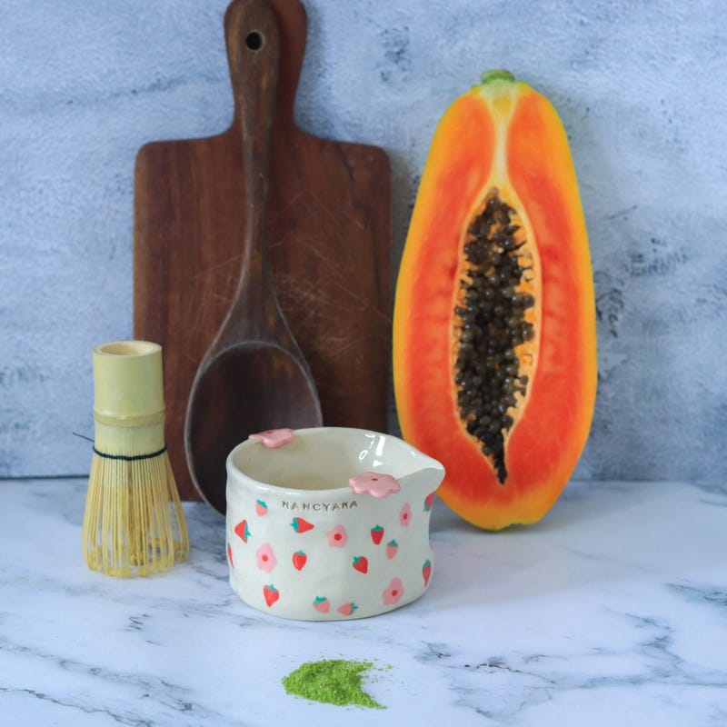 Matcha Bowl With Spout - Etsy