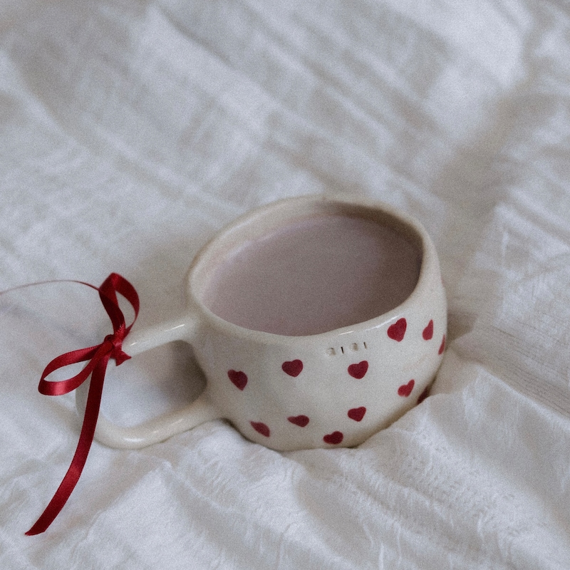 Red Heart Mug - Etsy