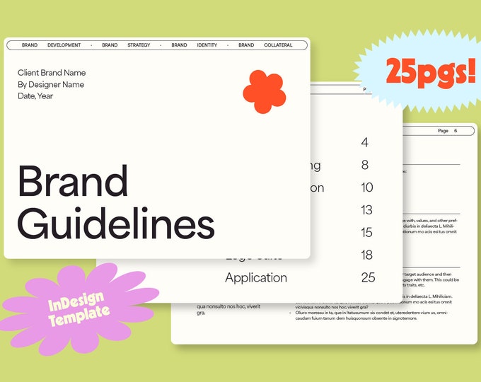 Ultimate Brand Guidelines Template (.indd) Indesign | Brand Strategy ...