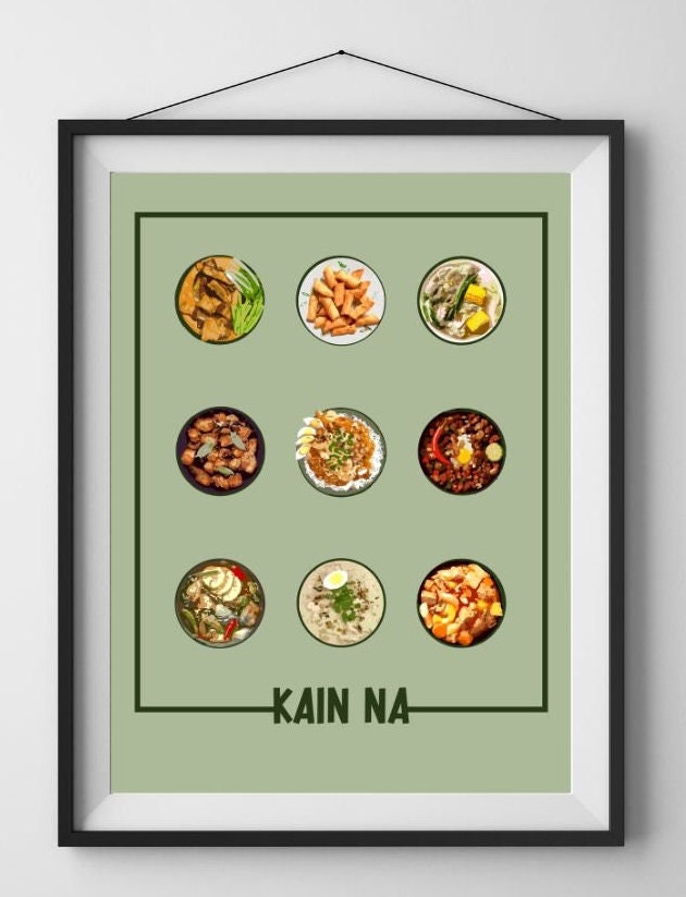 Kain Na | Filipino Food Poster - Etsy