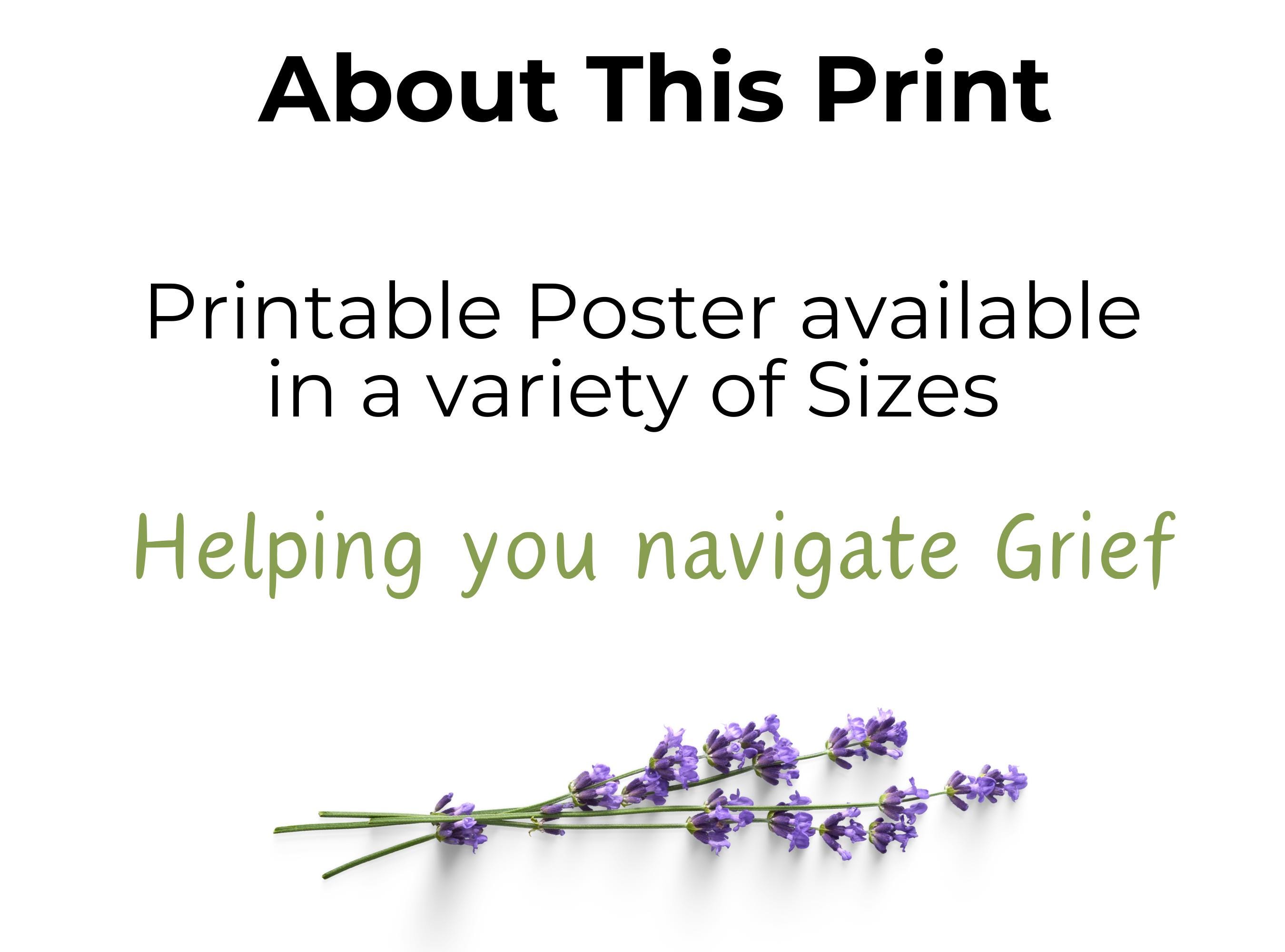 In Loving Memory Digital Printable, Simple Grief Quotes Digital Print ...