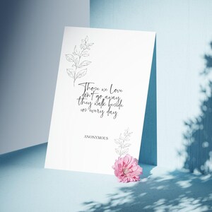 In Loving Memory Digital Printable, Simple Grief Quotes Digital Print ...