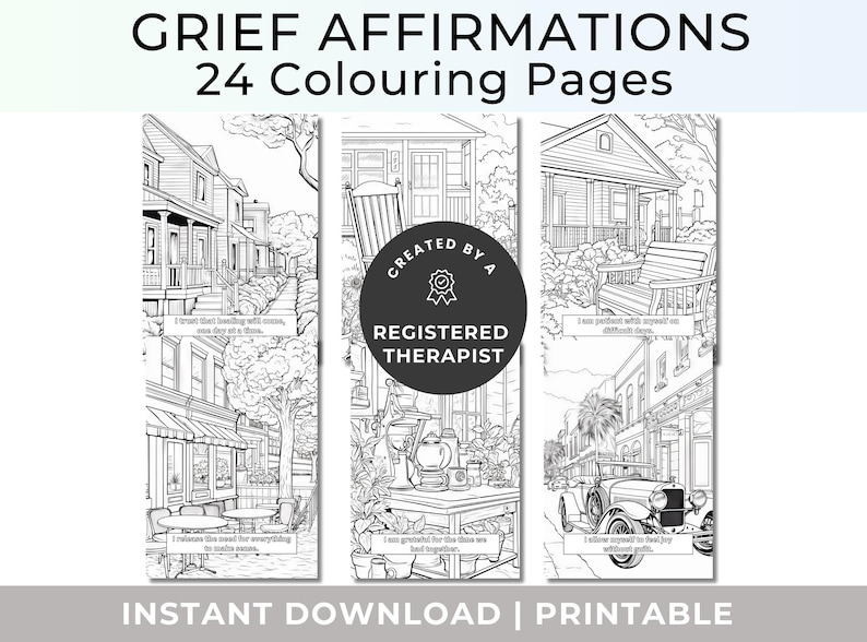 Coloring Pages for Grief, Bereavement Coloring Sheets, Peaceful Scenes ...