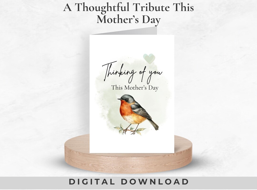 Robin Deepest Sympathy Card, Loss of Child Bereavment Gift, Mother’s ...