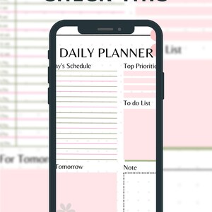 Daily to Do List Printable,instant Download,daily Planner,minial ...