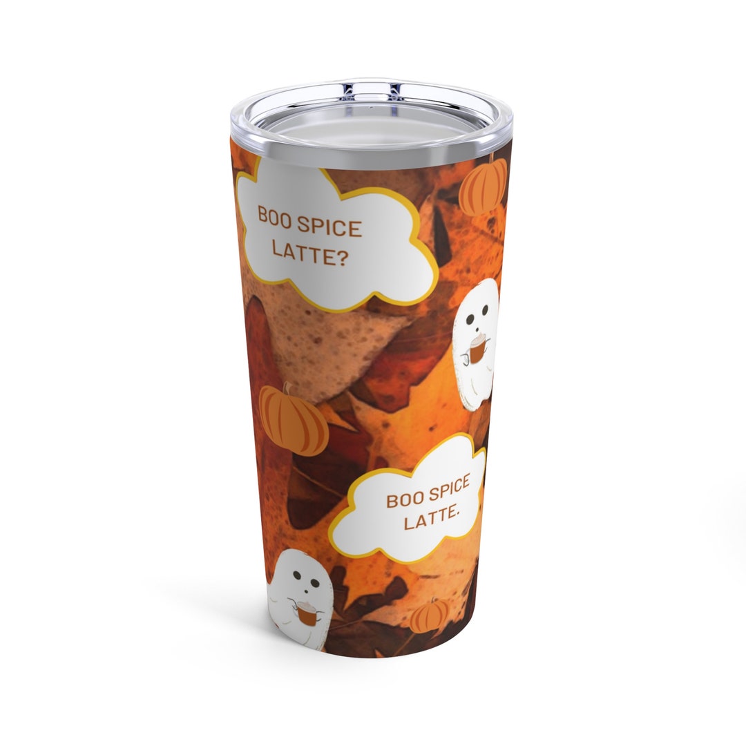 Boo Spice Latte Skinny Tumbler Keep Your Drinks Hot or Cold - Etsy