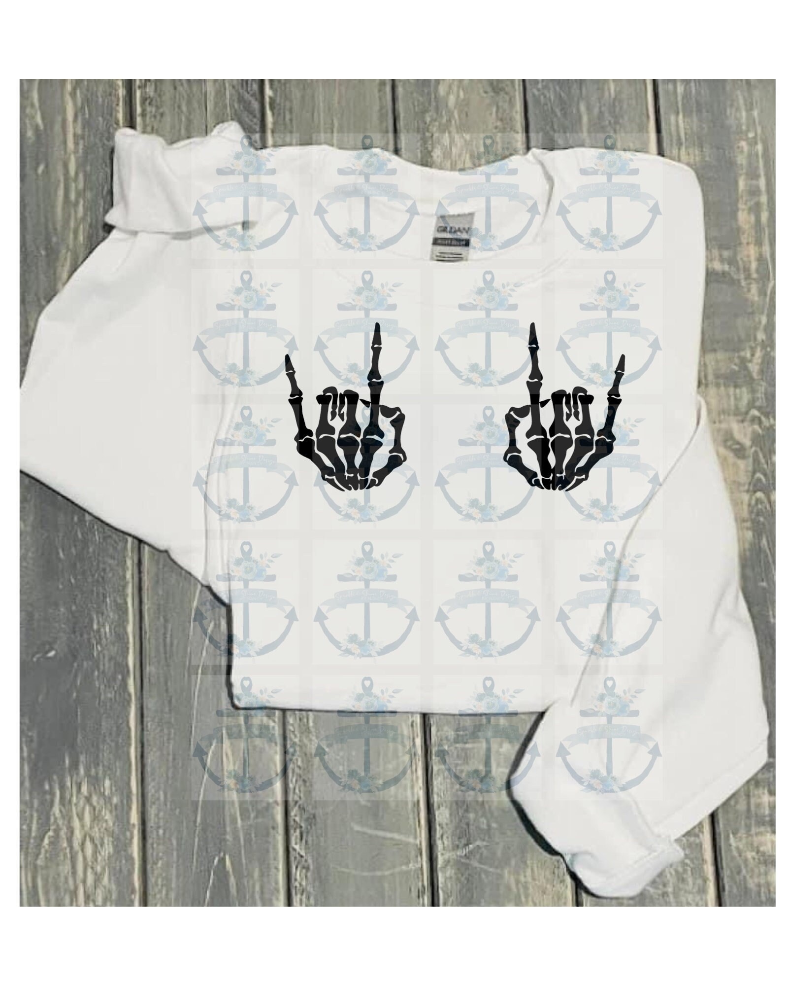 Rockstar Skeleton Hands Sublimation Design SVG PNG - Etsy