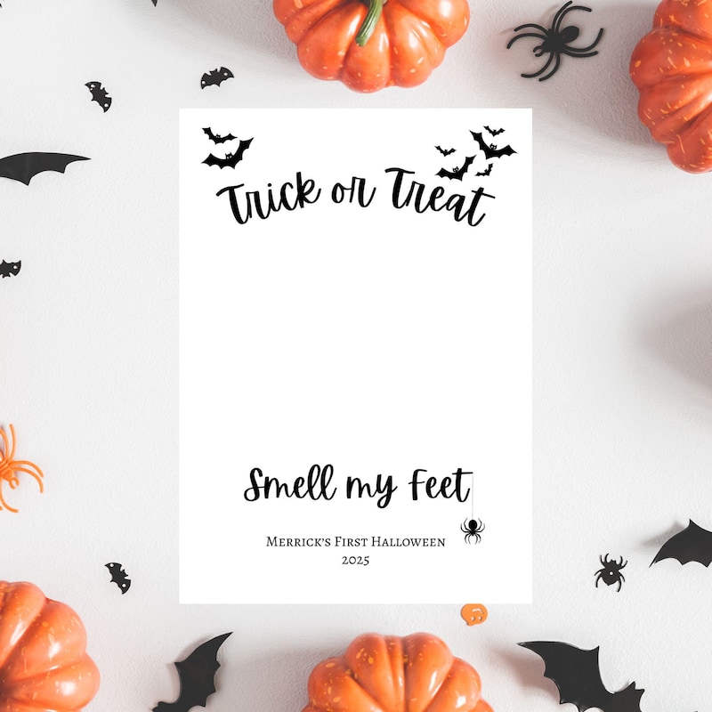Trick or Treat Smell My Feet Printable - Etsy