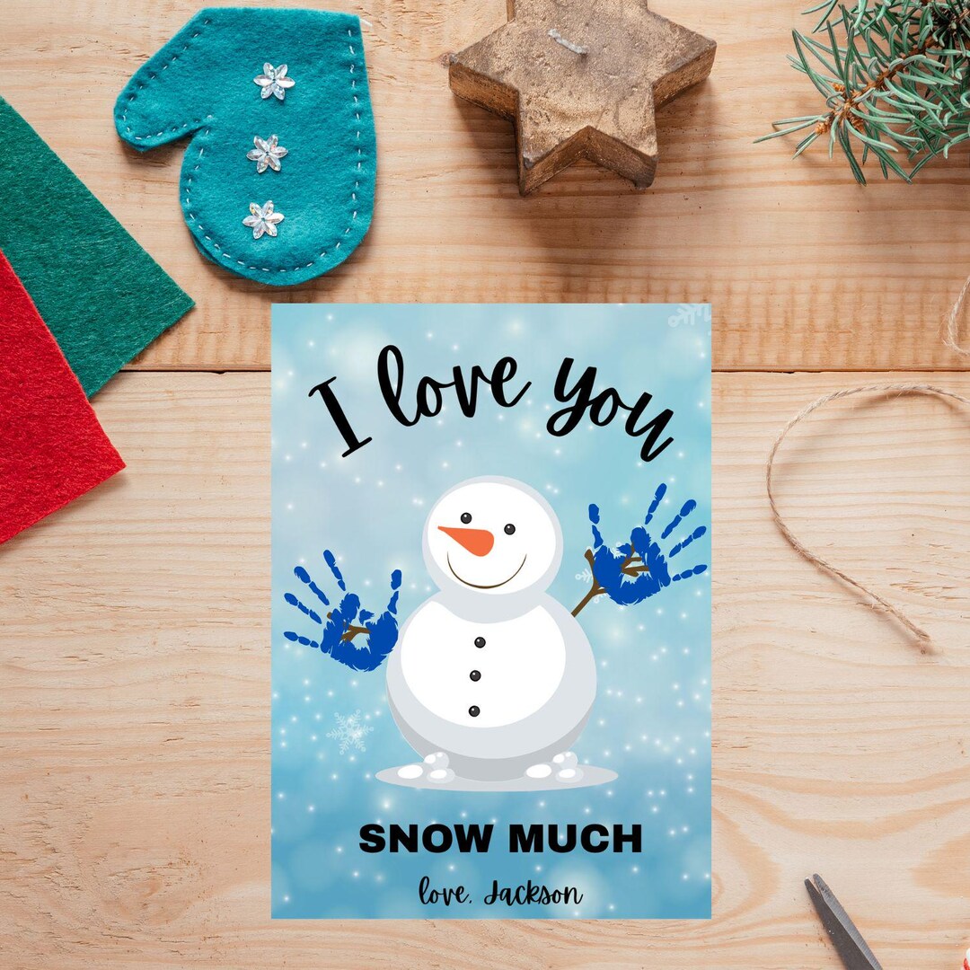 Snowman Handprint Craft for Babies/kids, Digital Download - Etsy