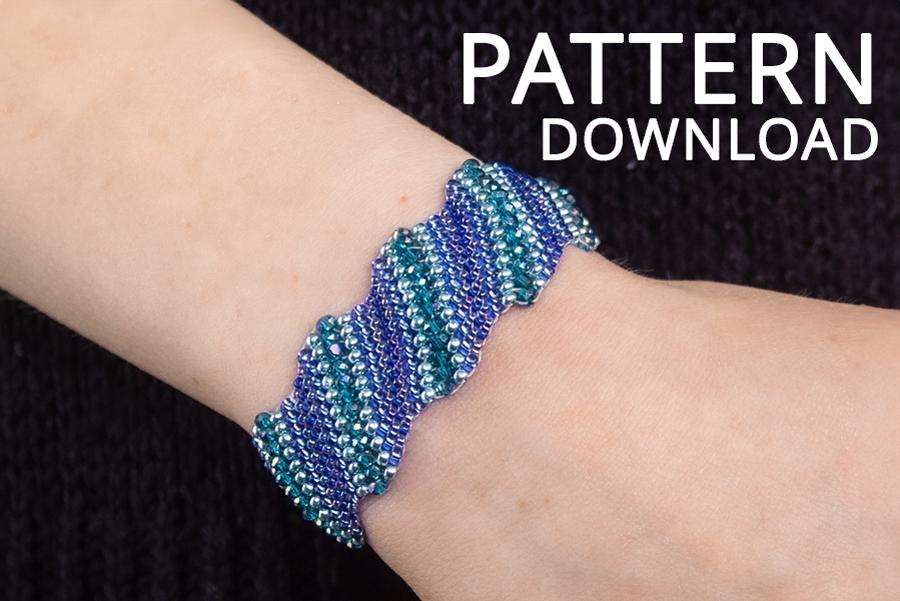 Flat Cellini Spiral Rhythm Bracelet Beading Pattern Download - Etsy