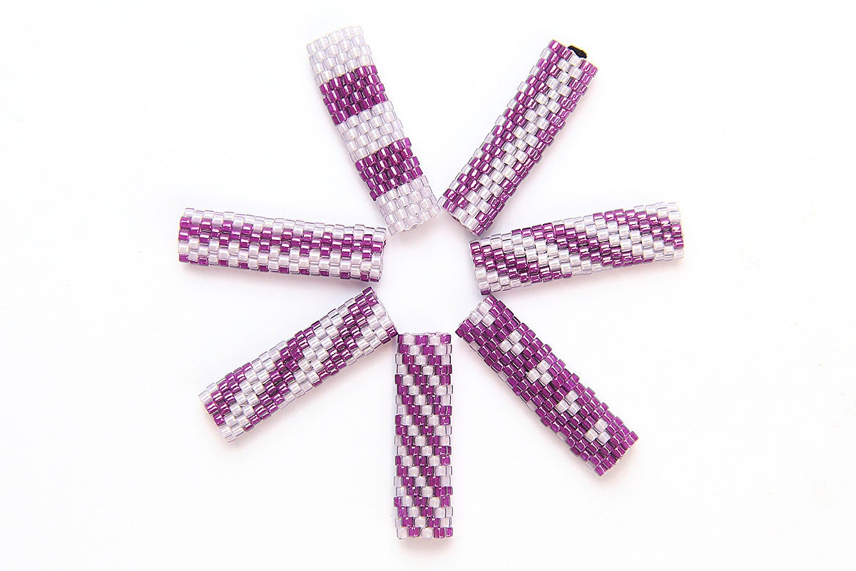 120 Beaded Peyote Stitch Tube Pattern Download - Etsy