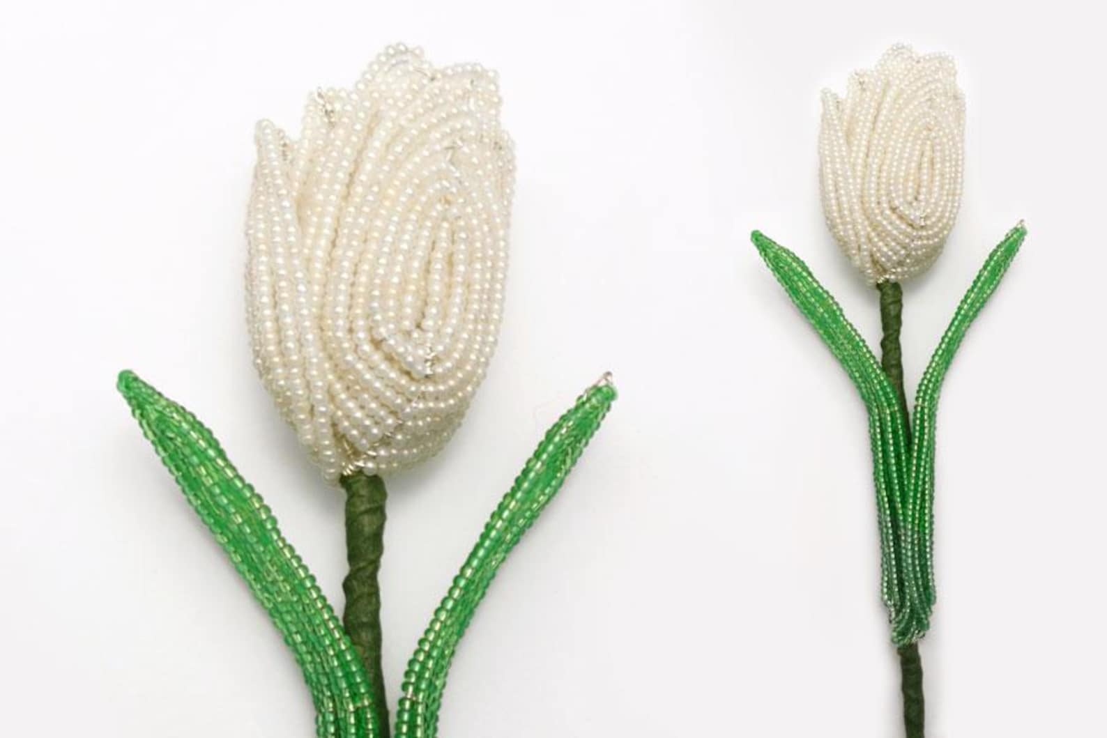 Tulip French Beaded Flower Pattern Beading Pattern PDF Download - Etsy