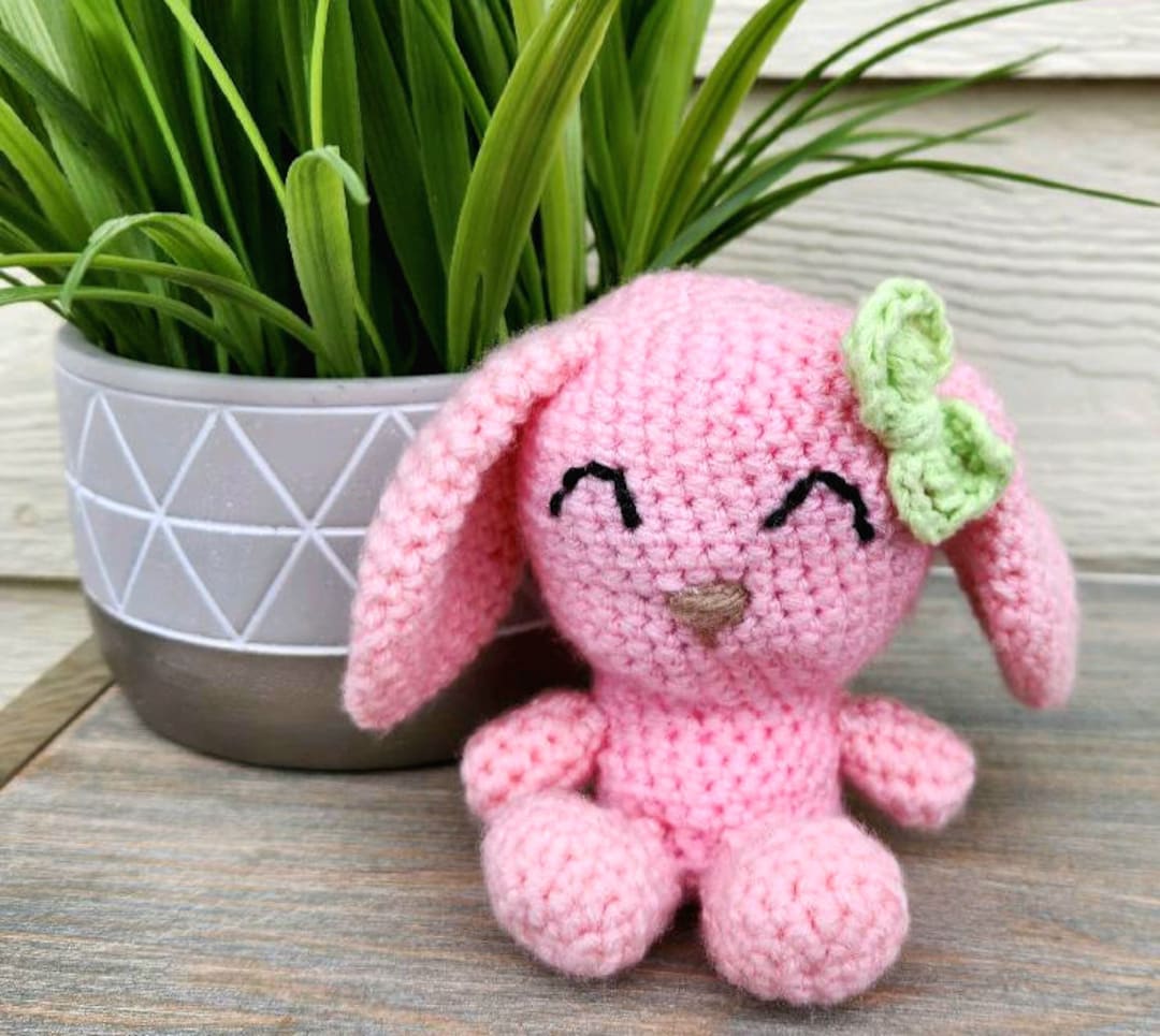 Mini Pinky Rabbit Plushie - Etsy