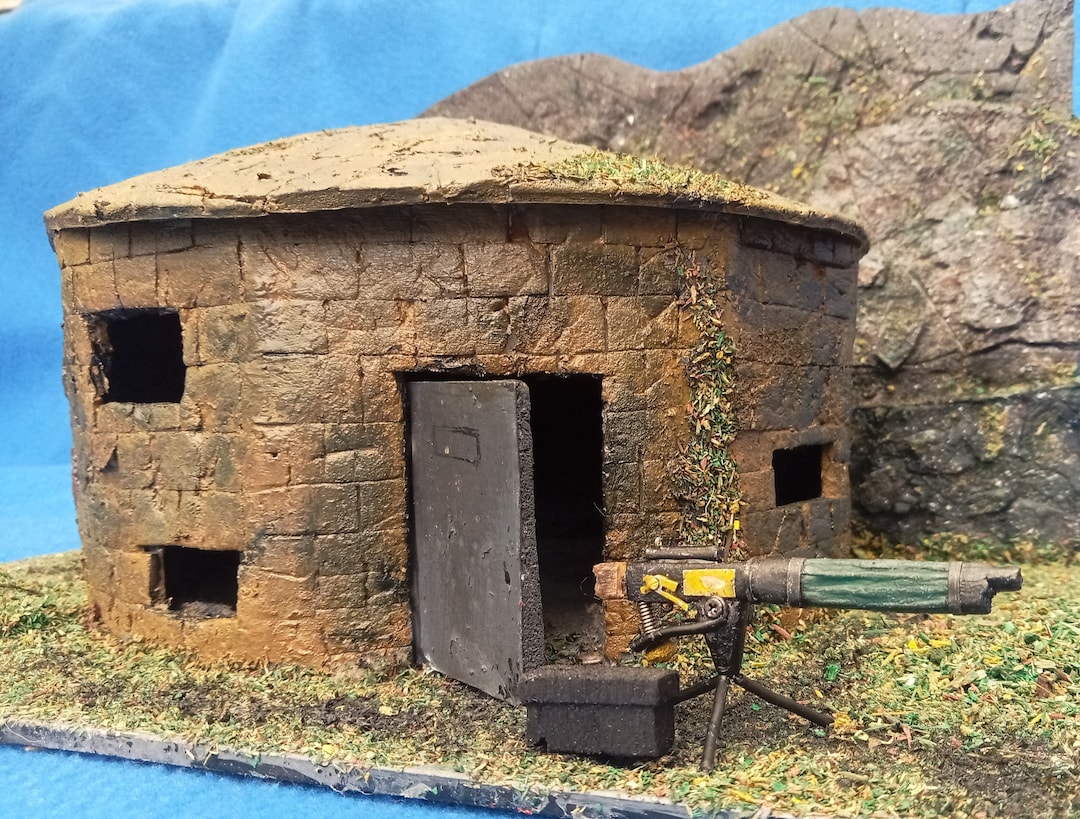 WW1 British Pillbox and Light Machine Gun Miniature Model - Etsy