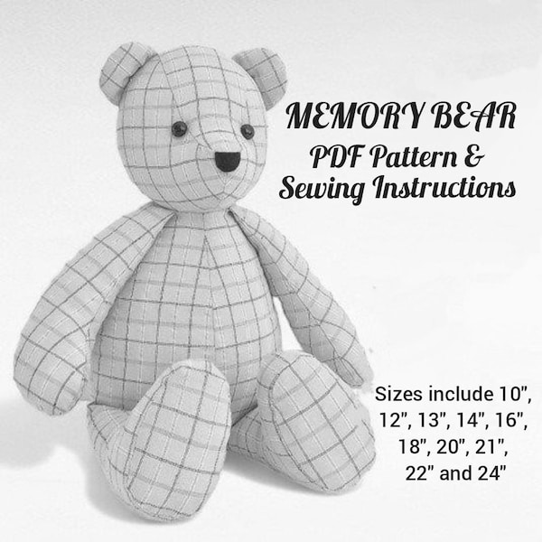 Memory Bear Sewing Pattern - Etsy