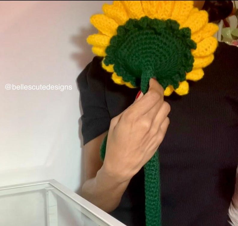 Large and Medium Crochet Sunflower - Etsy
