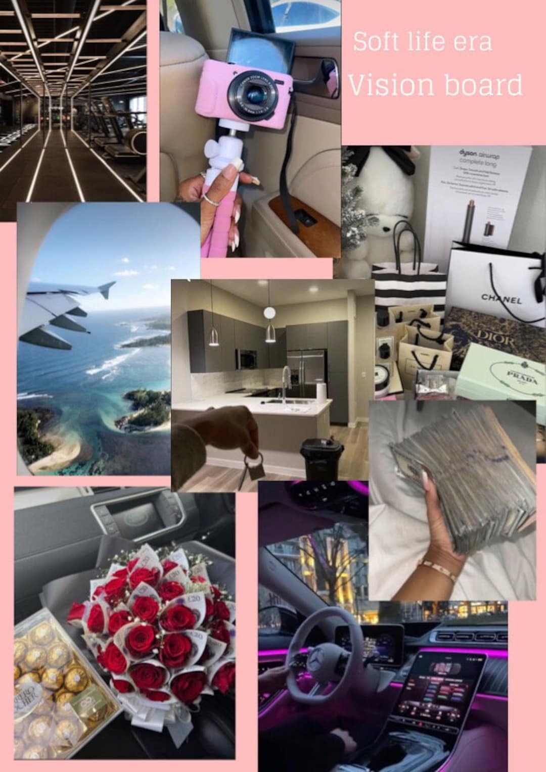 Soft Life Era Vision Board. New Yearnew Month - Etsy