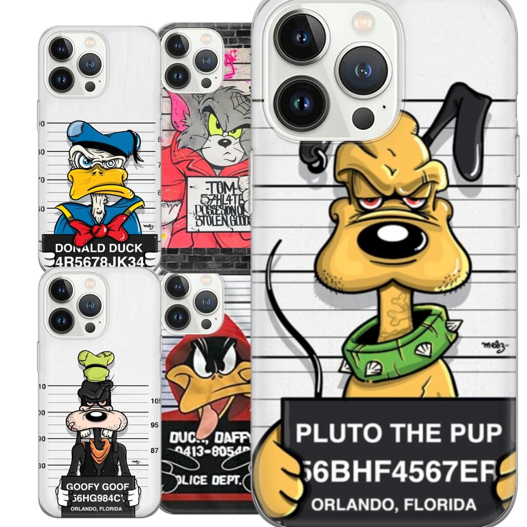 Pluto and Others Cartoon Heros Busted Case Fit for Iphone15, 14, 13, 12 ...