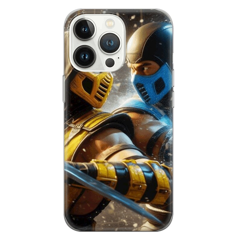 Mortal Kombat Scorpio VS Sub Zero Case Fit for Iphone15, 14, 13, 12, 8 ...