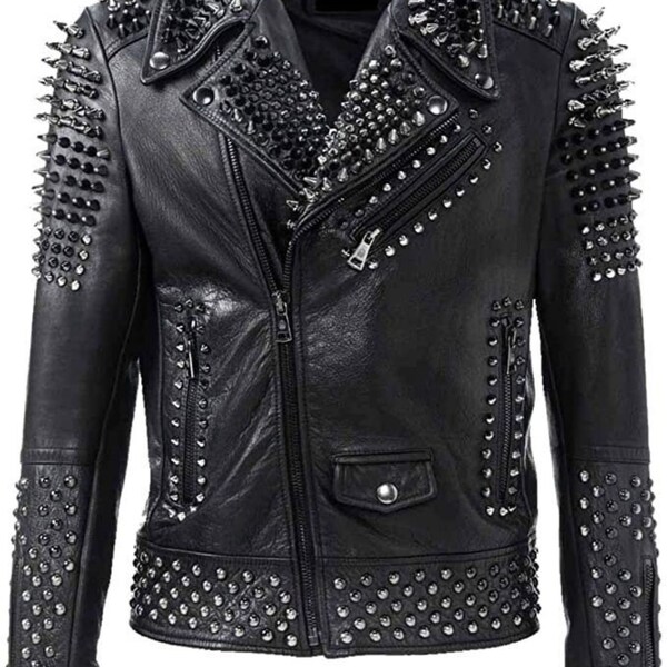 Motorcycle Jacket With Spikes - Etsy