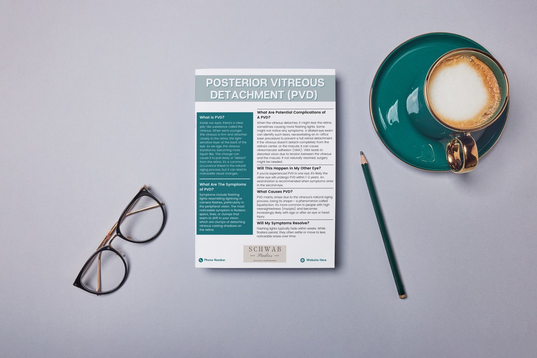 PVD Customizable Information Sheet | Eye Doctor Patient Handout for ...
