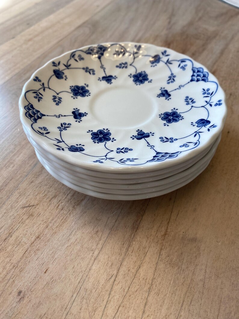Vintage Churchill 'the Georgian Collection' Finlandia Saucer Plates set ...