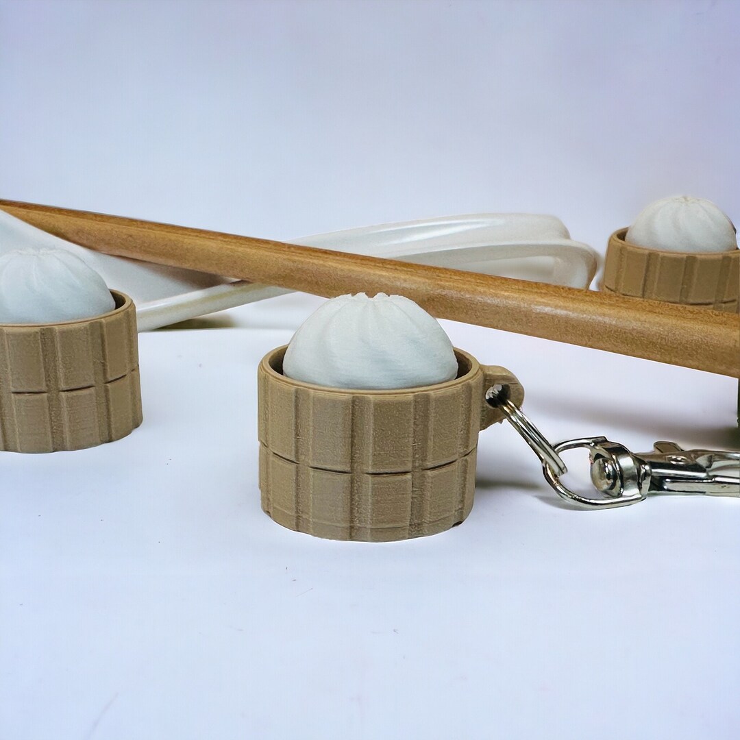 Dumpling Fidget Keychain: Steamed Bun, Keyswitch Toy - Etsy