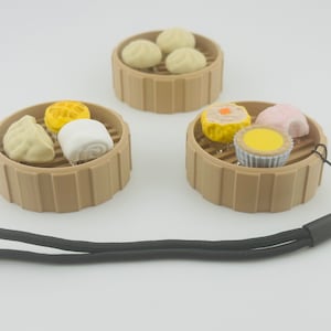 Dumpling Dim Sum Keyboard Fidget Toy: 3-switch Stress Relief - Etsy